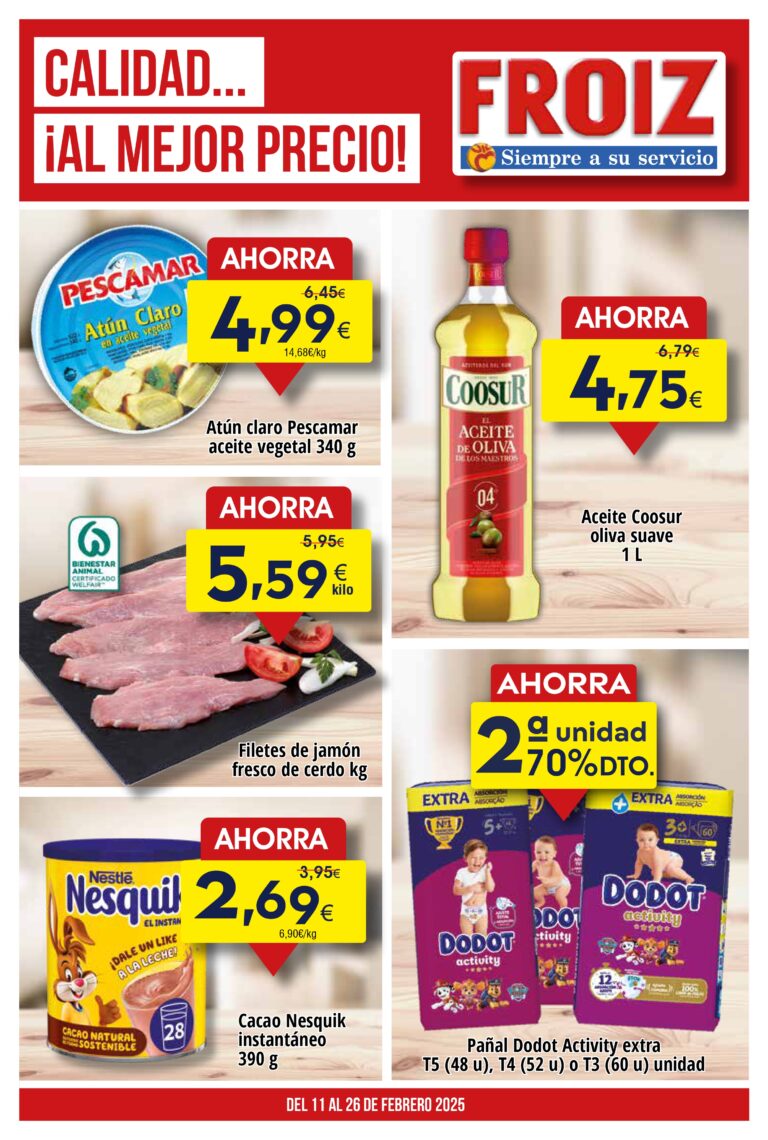 Folleto Froiz: Nuestro catálogo de ofertas actualizado